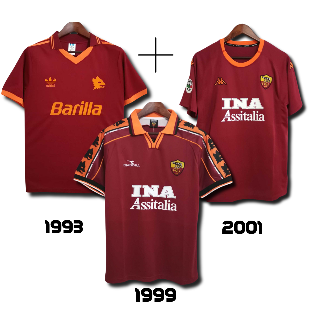 Rome 1993 + Rome 1999 + Rome 2001 – Retro Soccer Kit