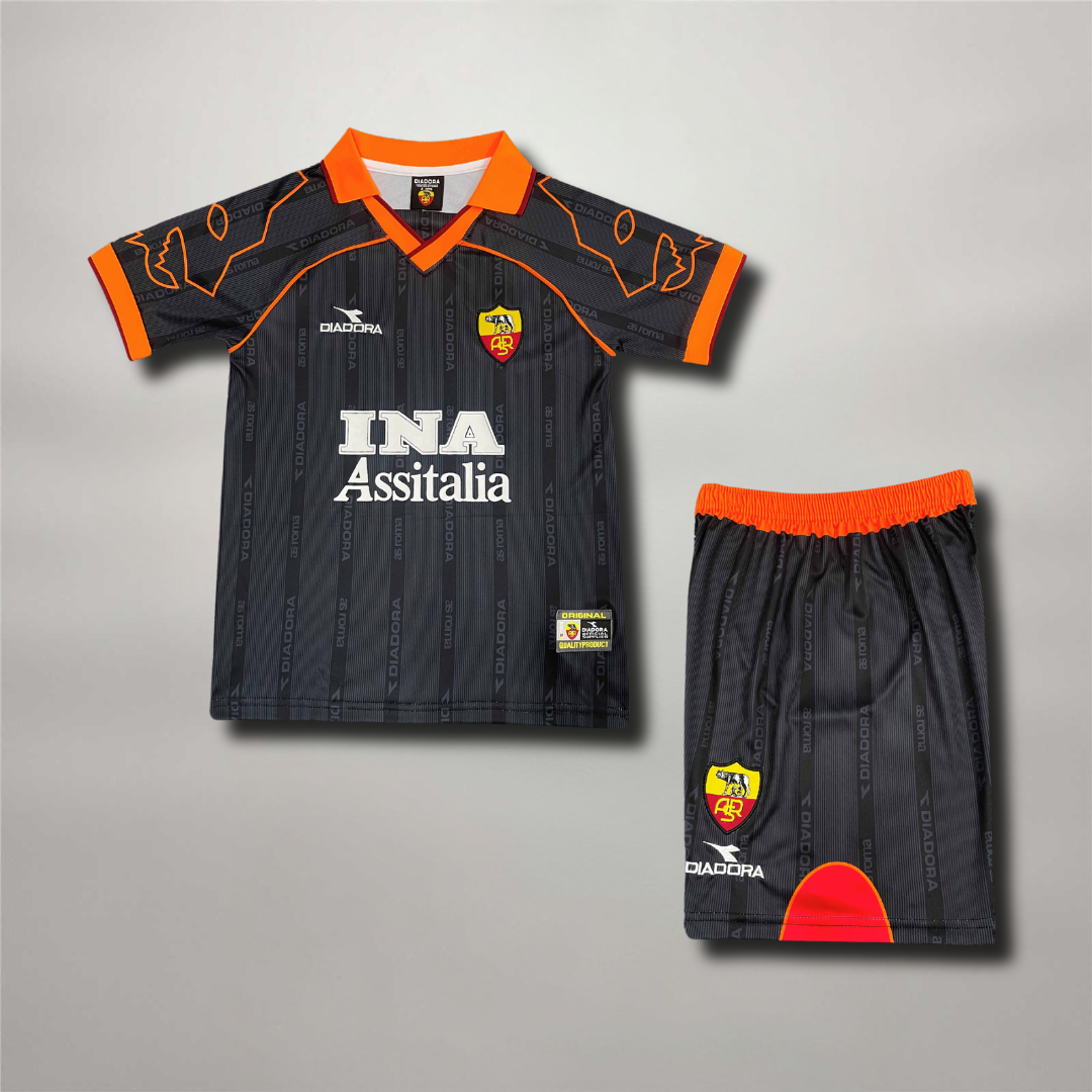 Roma Away Kit 1999/00 - KIDS – Retro Soccer Kit