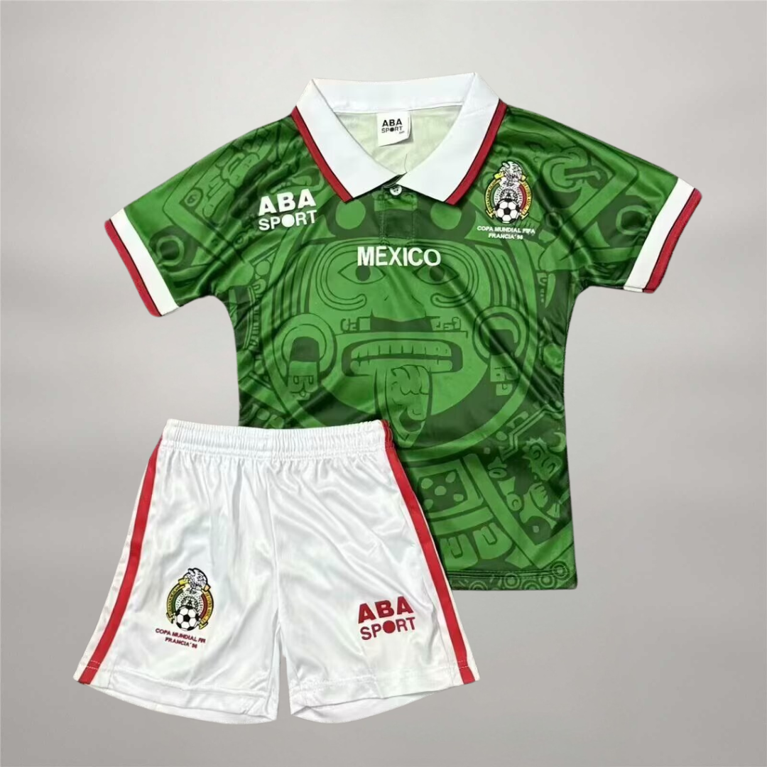 Mexico Home Kit 1998 - KIDS – Retro Soccer Kit