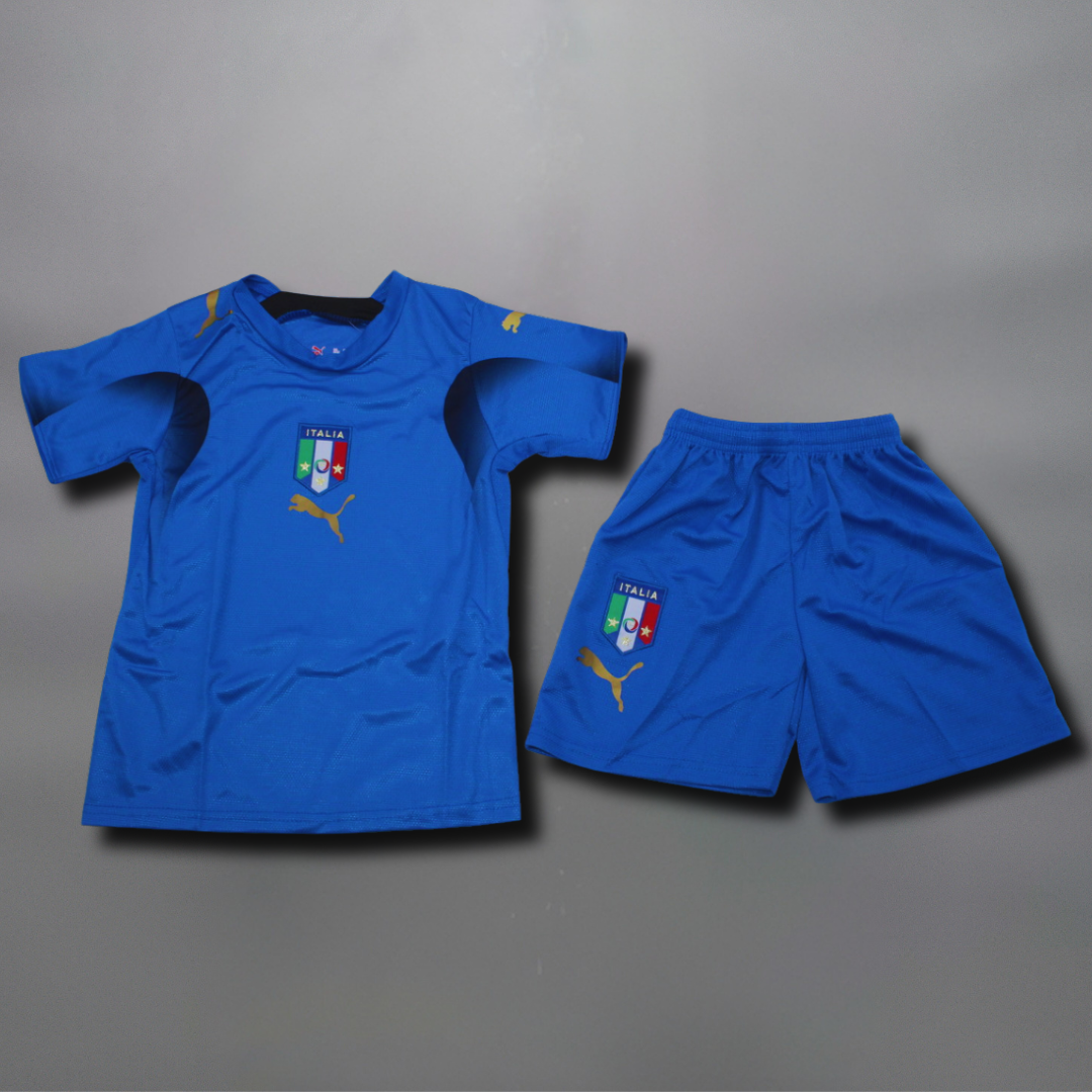 Italy Home Kit 2006 World Cup Victory - KIDS – Retro Soccer Kit